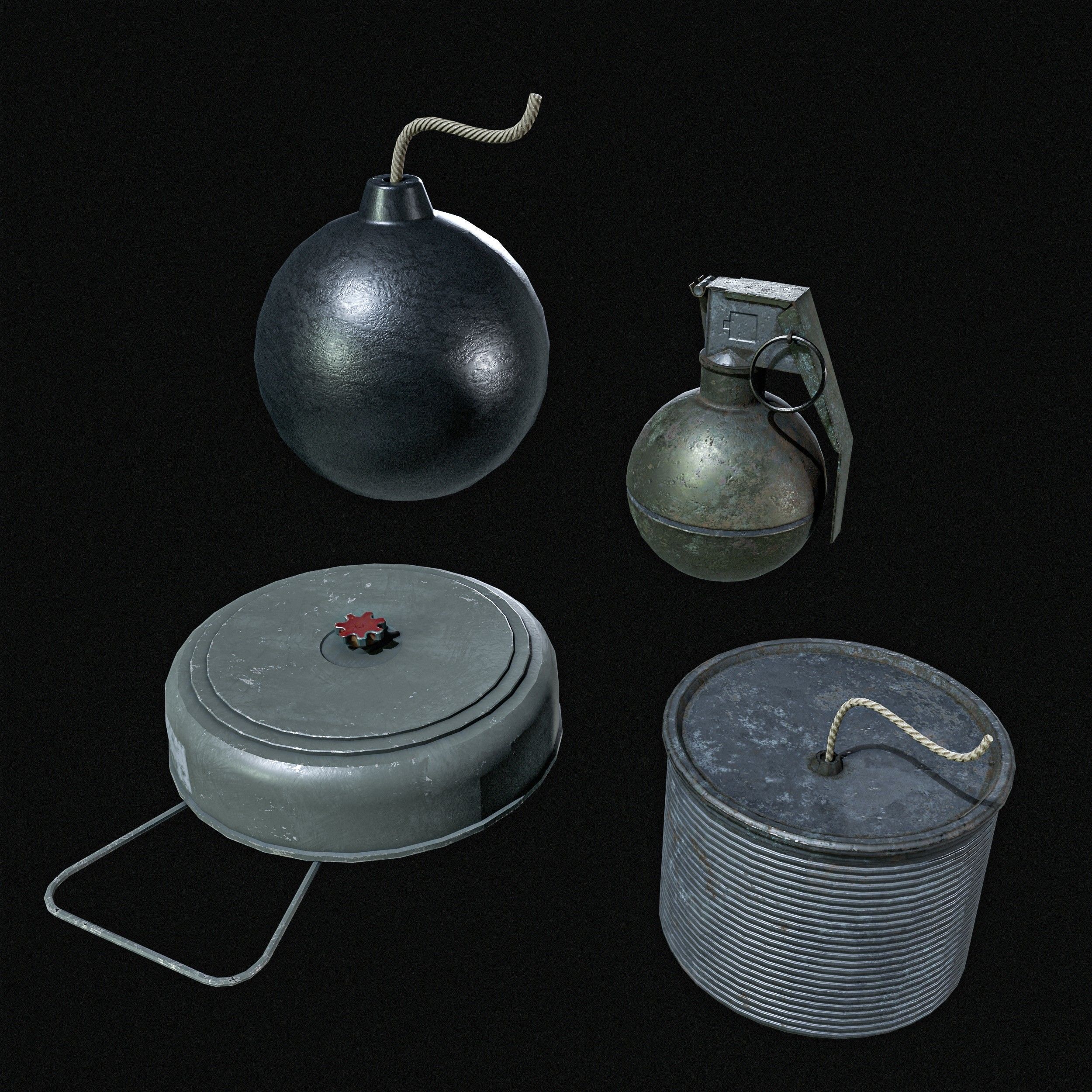 3D model Explosive 7 Pack VR / AR / low-poly | CGTrader