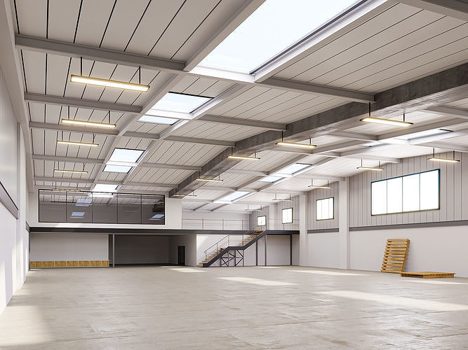 3D model low poly warehouse 14 VR / AR / low-poly | CGTrader