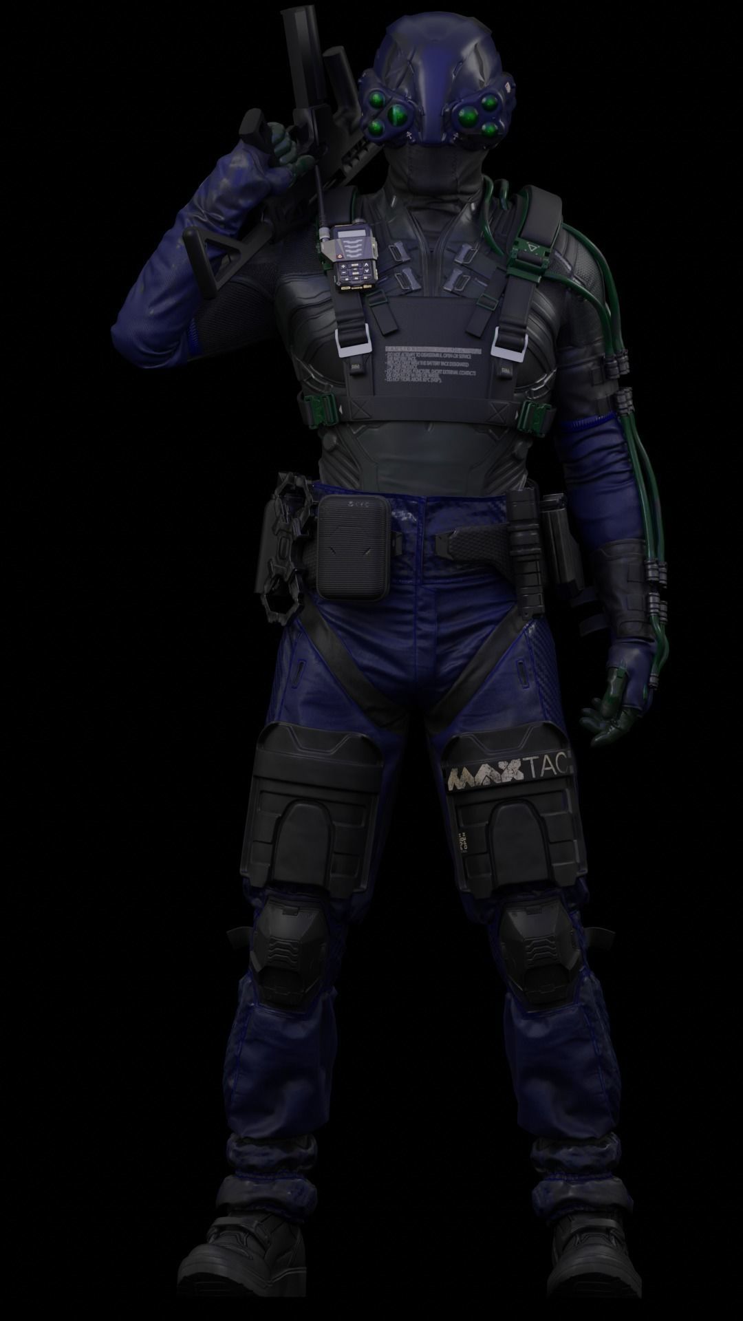 Cyberpunk Max Tac miniatures 3D model 3D printable | CGTrader