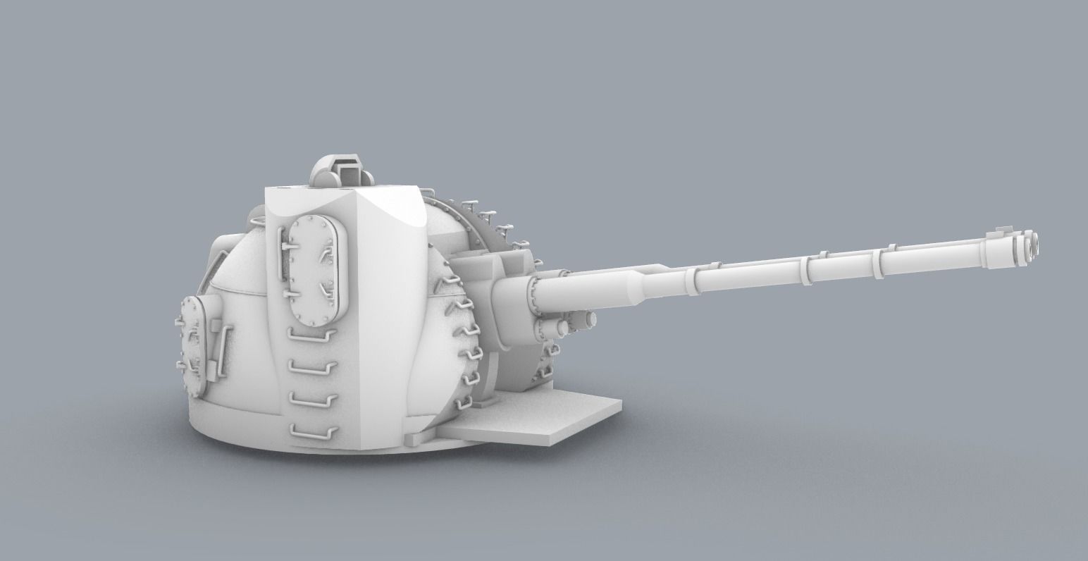 3D model Naval Artillery and Torpedo Systems - 4 Weapon Models VR / AR ...