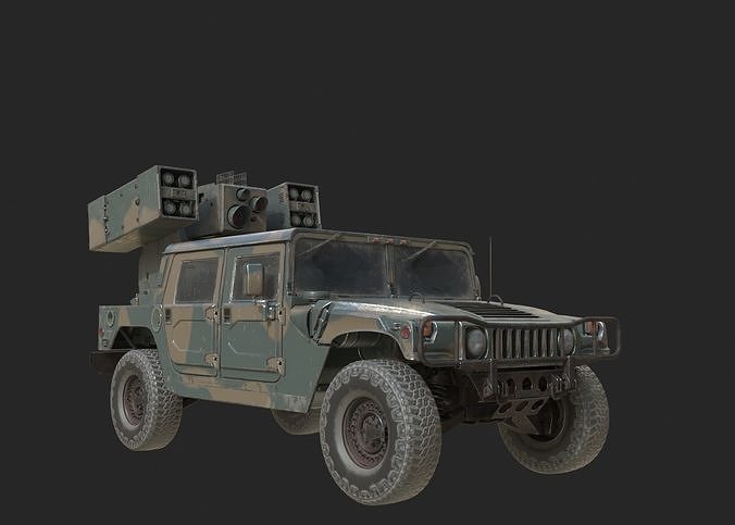 3D model 2 coatings of JSDF Type 93 Closed Arrow SAM VR / AR / low-poly ...