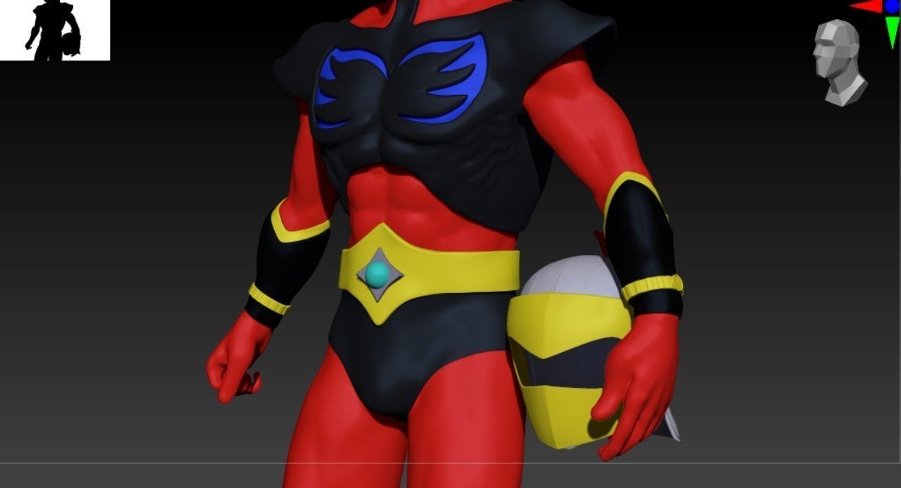 Actarus - Grendizer 3D model 3D printable | CGTrader