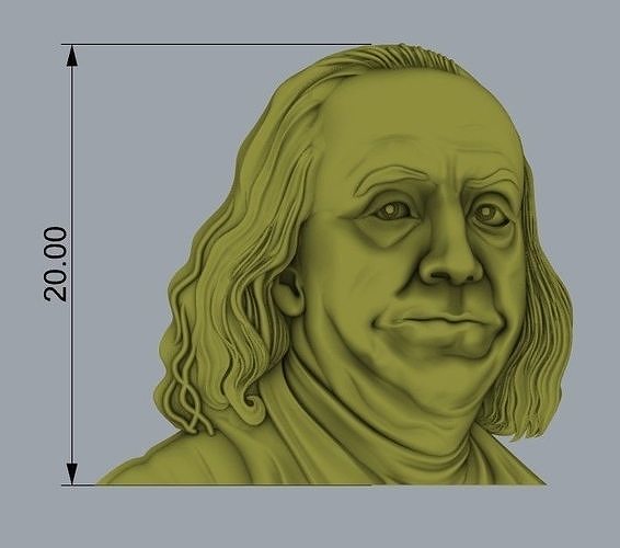 BENJAMIN FRANKLIN 3D model 3D printable | CGTrader