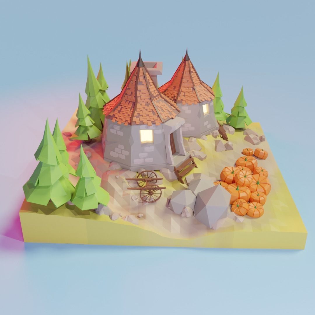 3D model Hagrids Hut VR / AR / low-poly | CGTrader