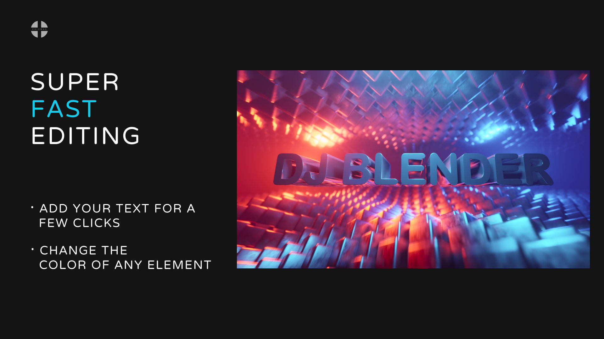 Glow 3D VJ animation template for Blender eevvee render 3D model ...