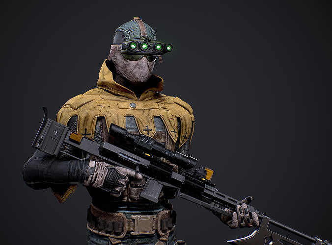 3D model Sniper Medieval Tech VR / AR / low-poly | CGTrader