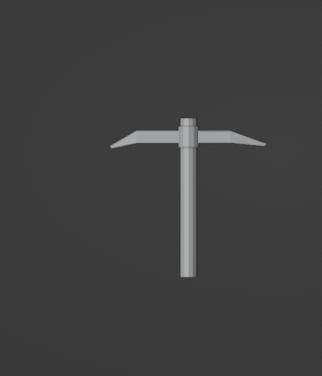 Low Poly Pickaxe free 3D model | CGTrader