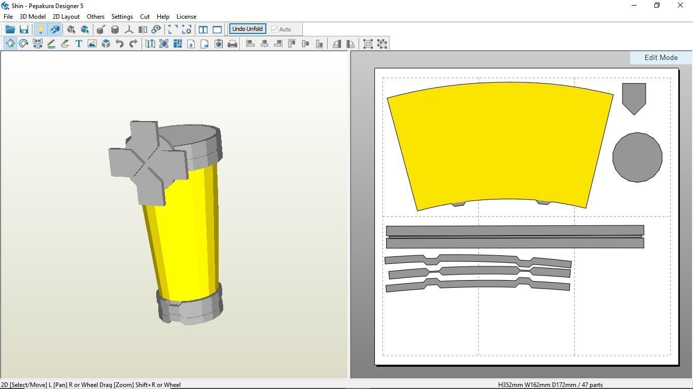 3D model Oni Sister Pepakura Papercraft Template File VR / AR / low ...