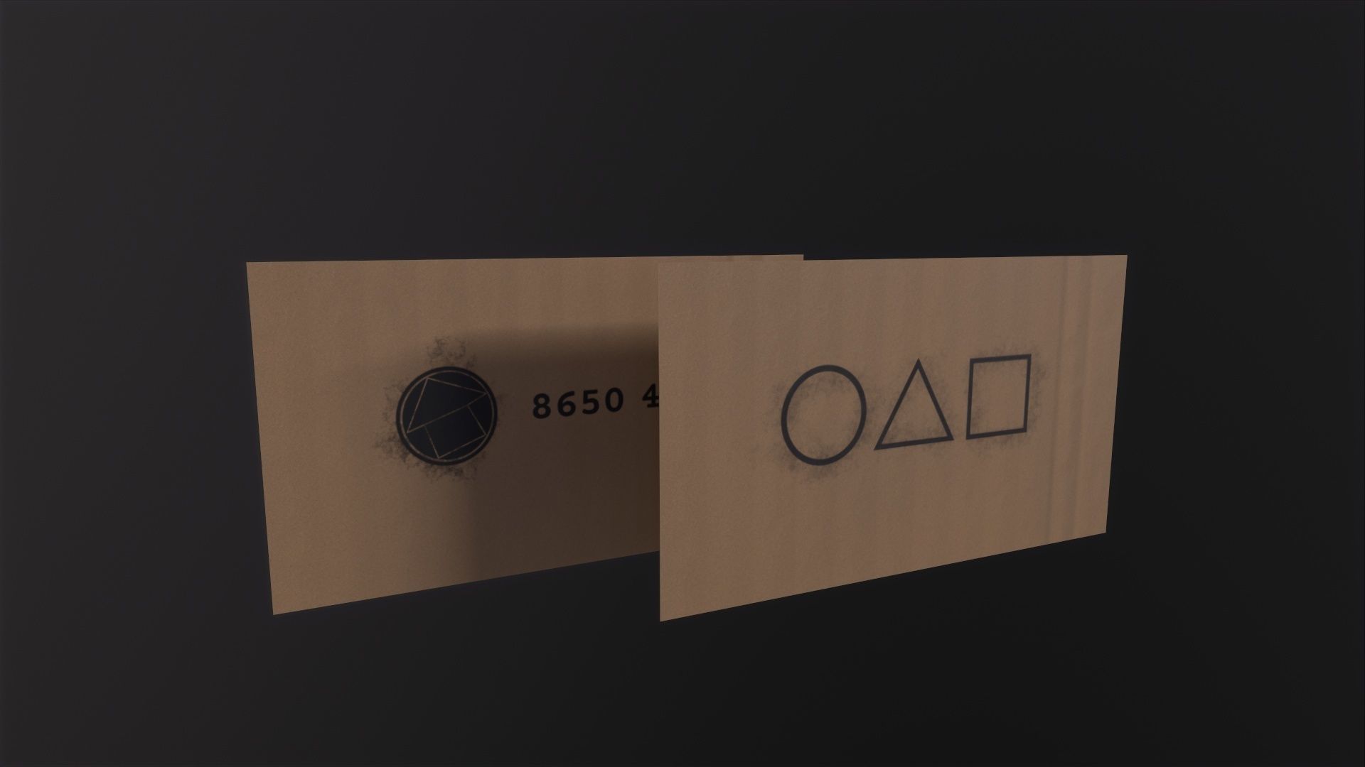 3D model Squid Game Invitation Card 3D Model VR / AR / low-poly | CGTrader