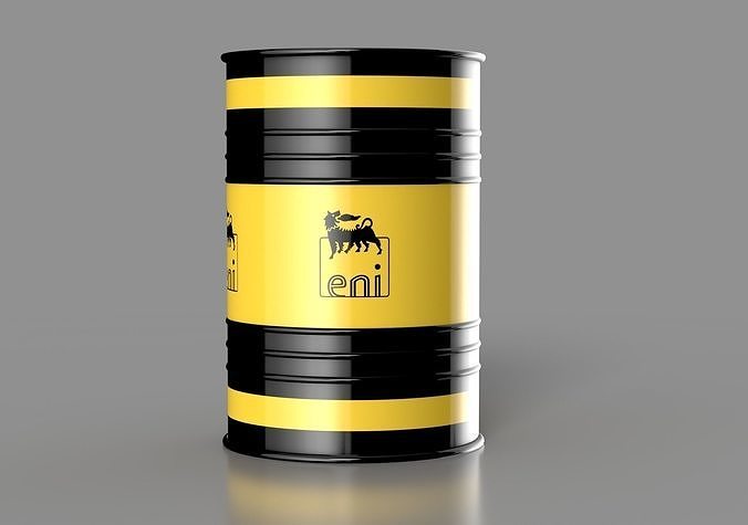 3D model Realistic ENI Oil Barrel 3D Model VR / AR / low-poly | CGTrader