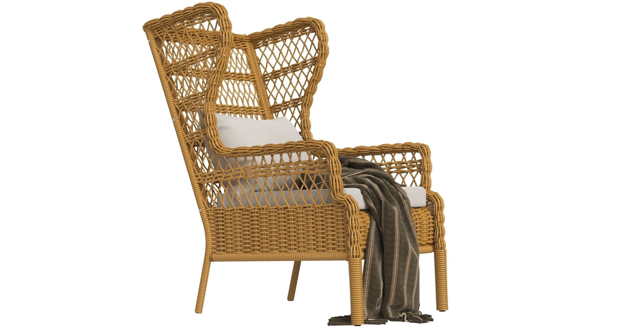 IKEA Rattan Armchair Collection 3D model | CGTrader