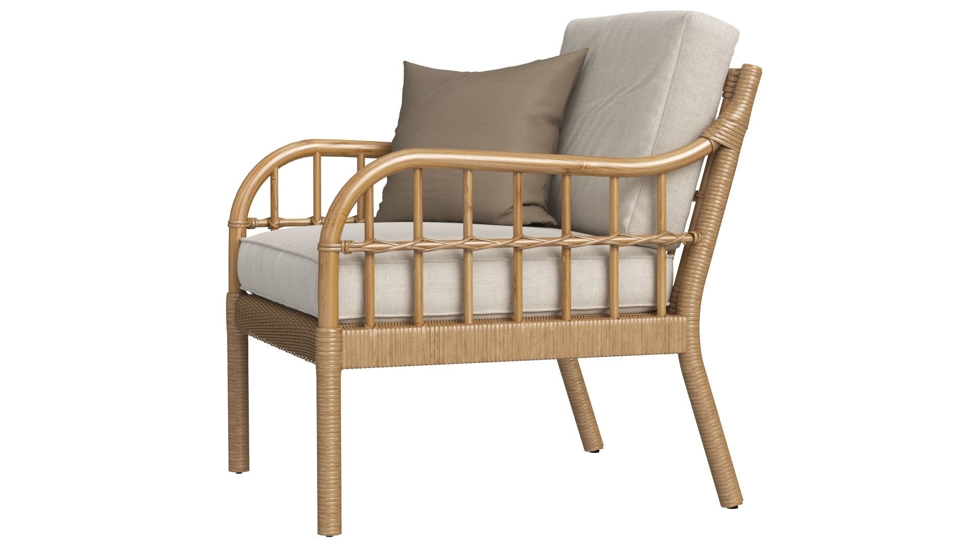 IKEA Rattan Armchair Collection 3D model | CGTrader