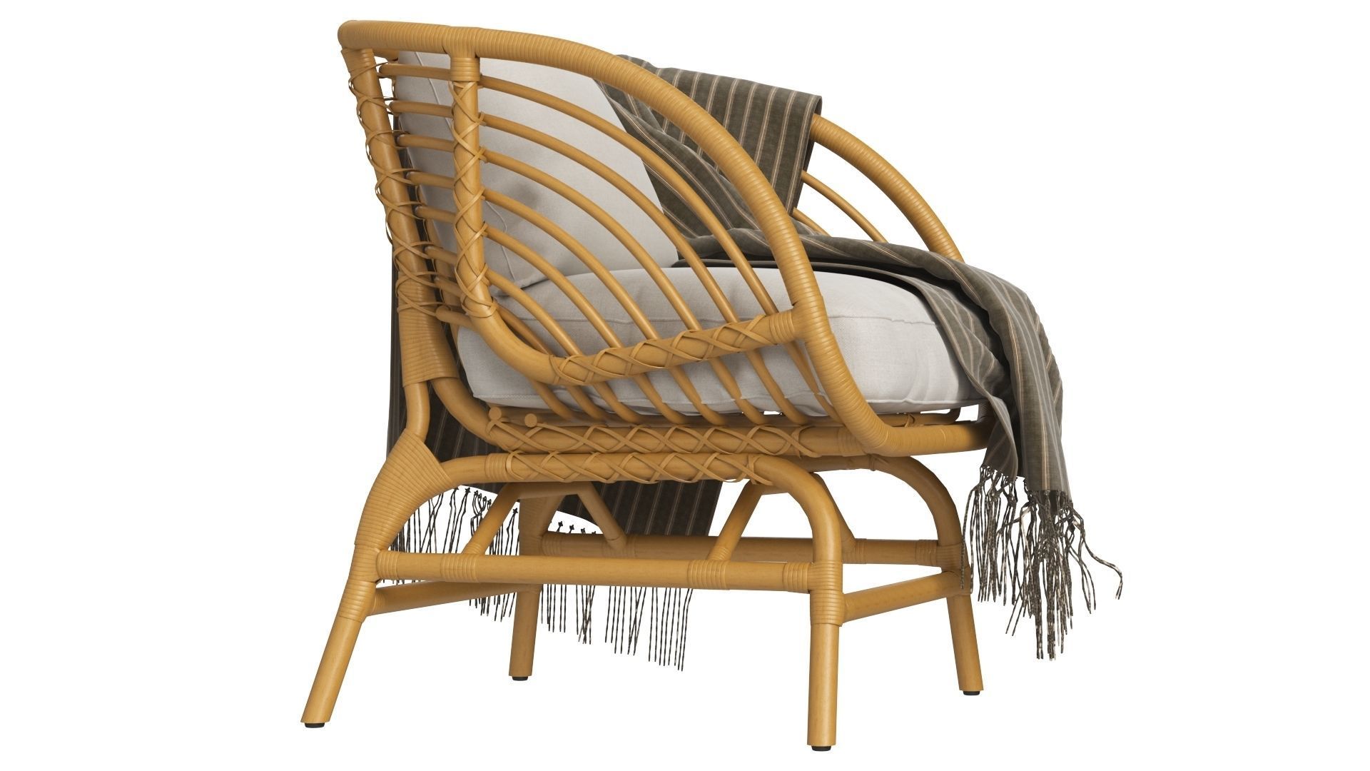 IKEA Rattan Armchair Collection 3D model | CGTrader