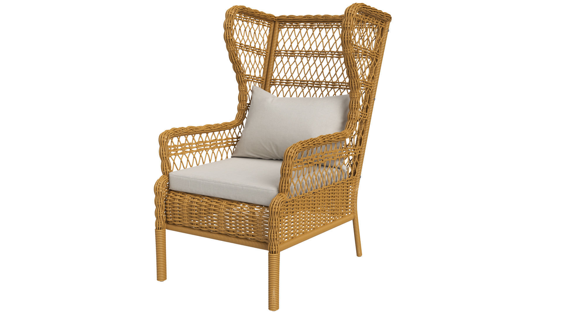 IKEA Rattan Armchair Collection 3D model | CGTrader