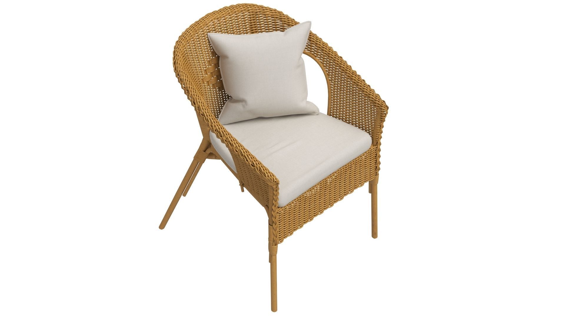 IKEA Rattan Armchair Collection 3D model | CGTrader