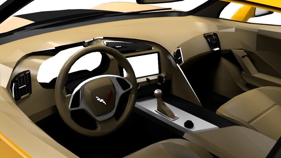 3D model CORVETTE C7 VR / AR / low-poly | CGTrader