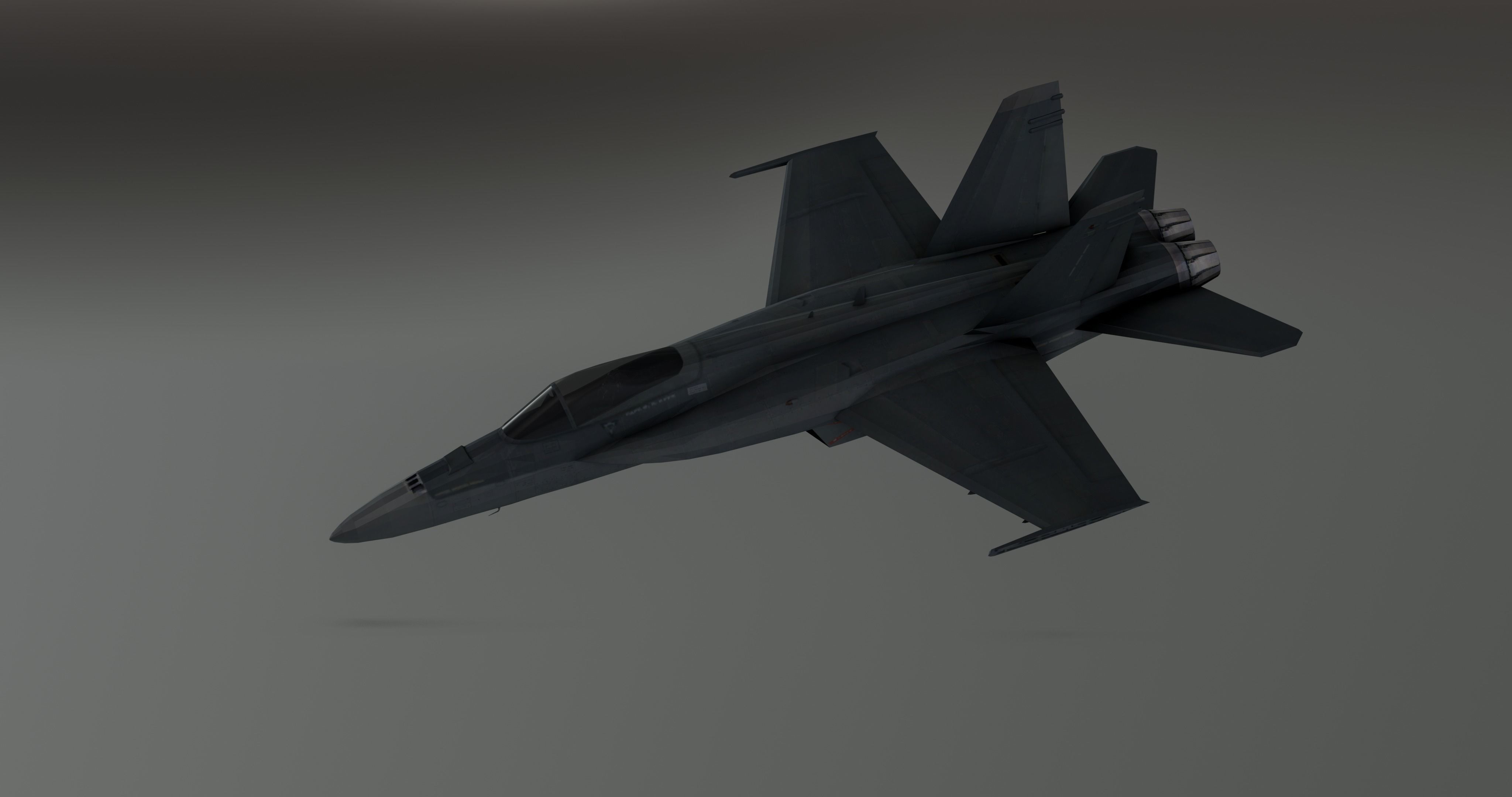 3D model F-18 Stealth - Super Hornet Fighter Jet VR / AR / low-poly ...