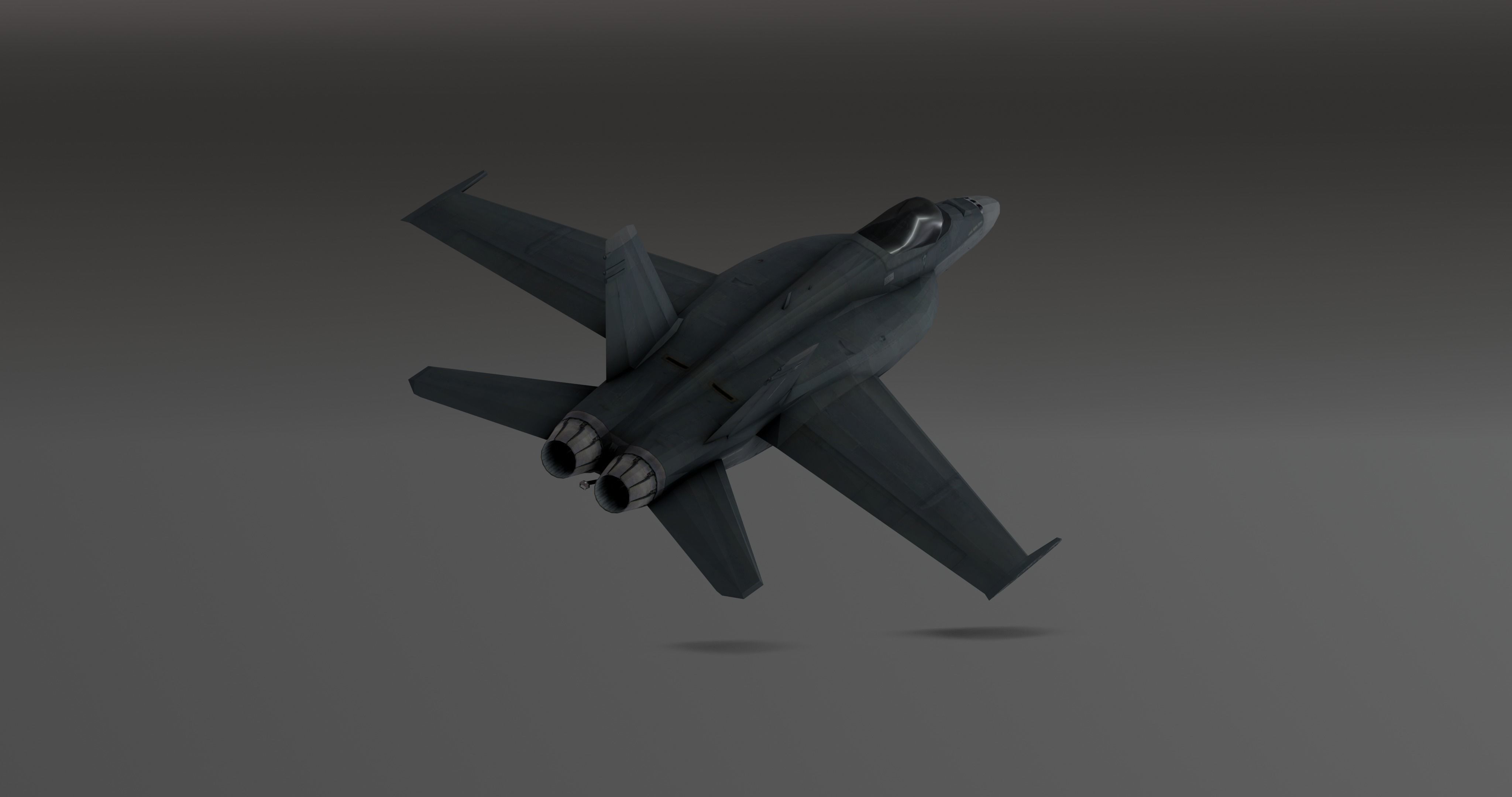 3D model F-18 Stealth - Super Hornet Fighter Jet VR / AR / low-poly ...
