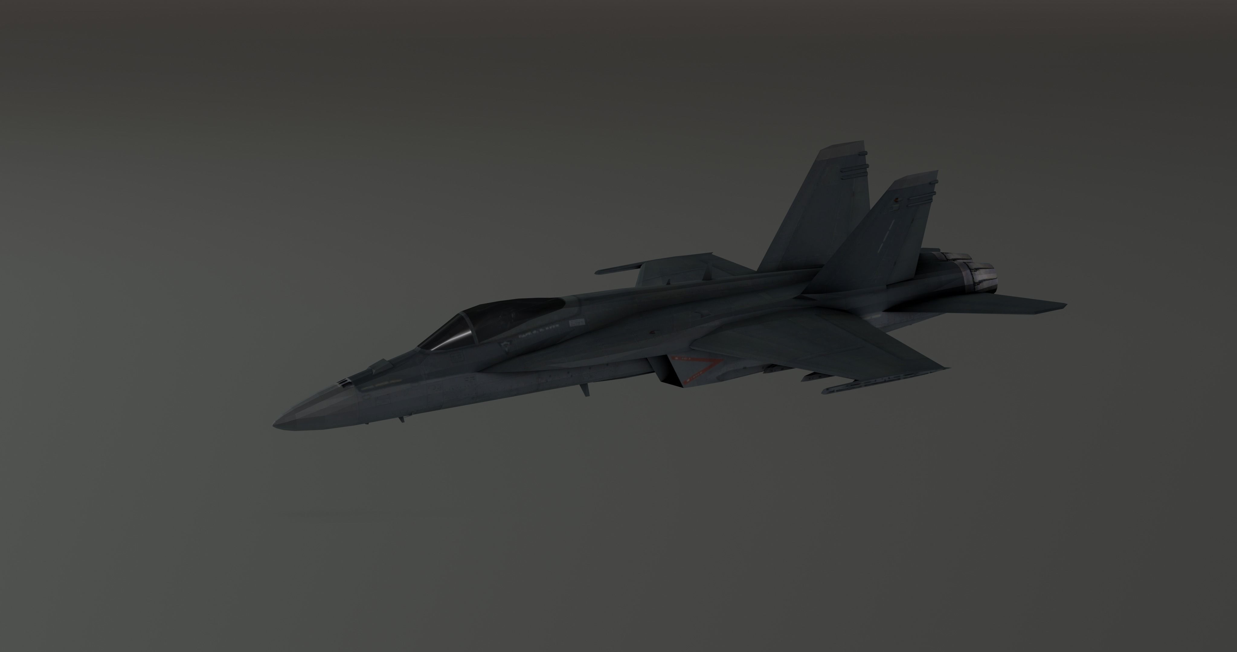 3D model F-18 Stealth - Super Hornet Fighter Jet VR / AR / low-poly ...