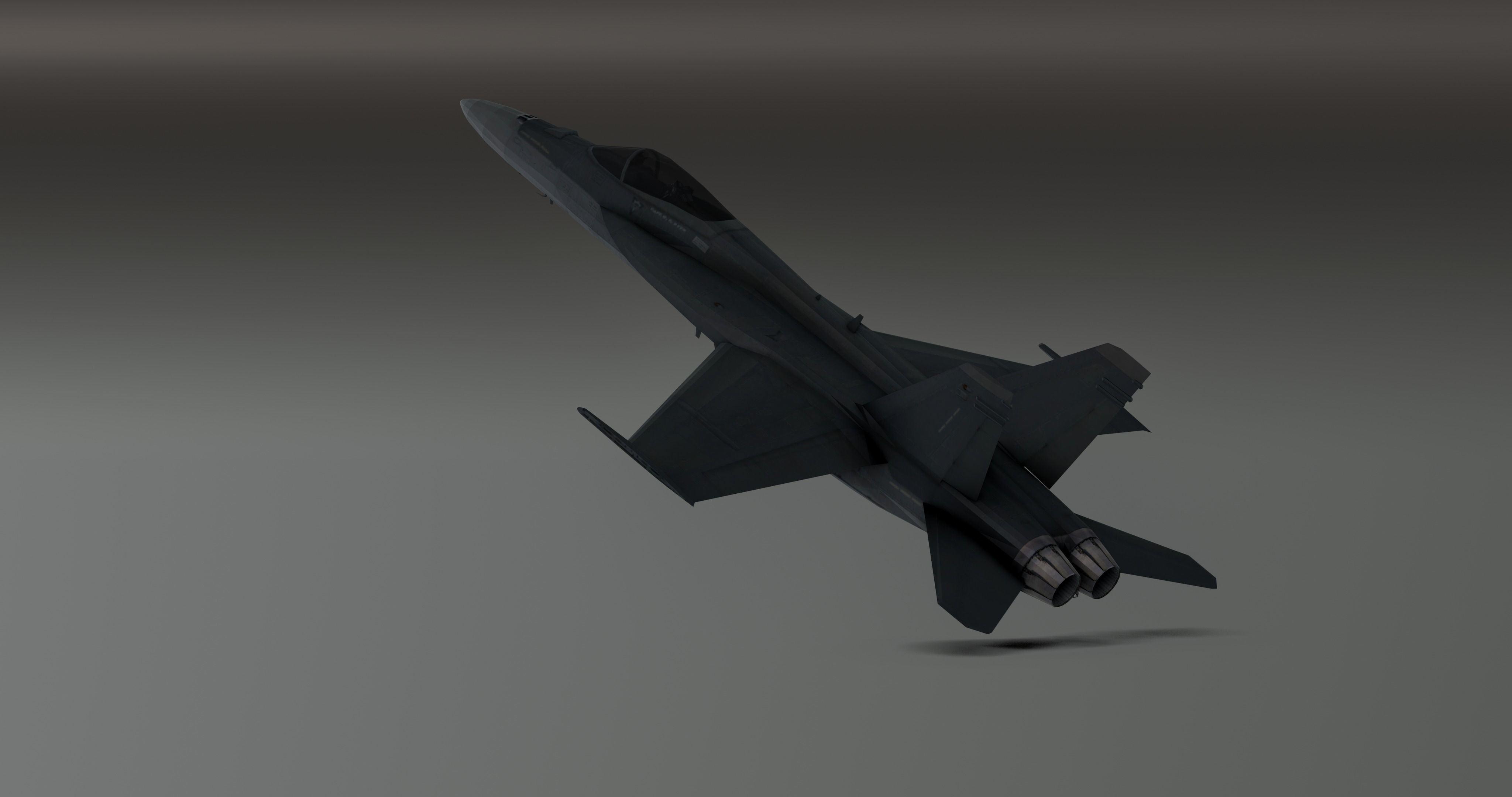 3D model F-18 Stealth - Super Hornet Fighter Jet VR / AR / low-poly ...