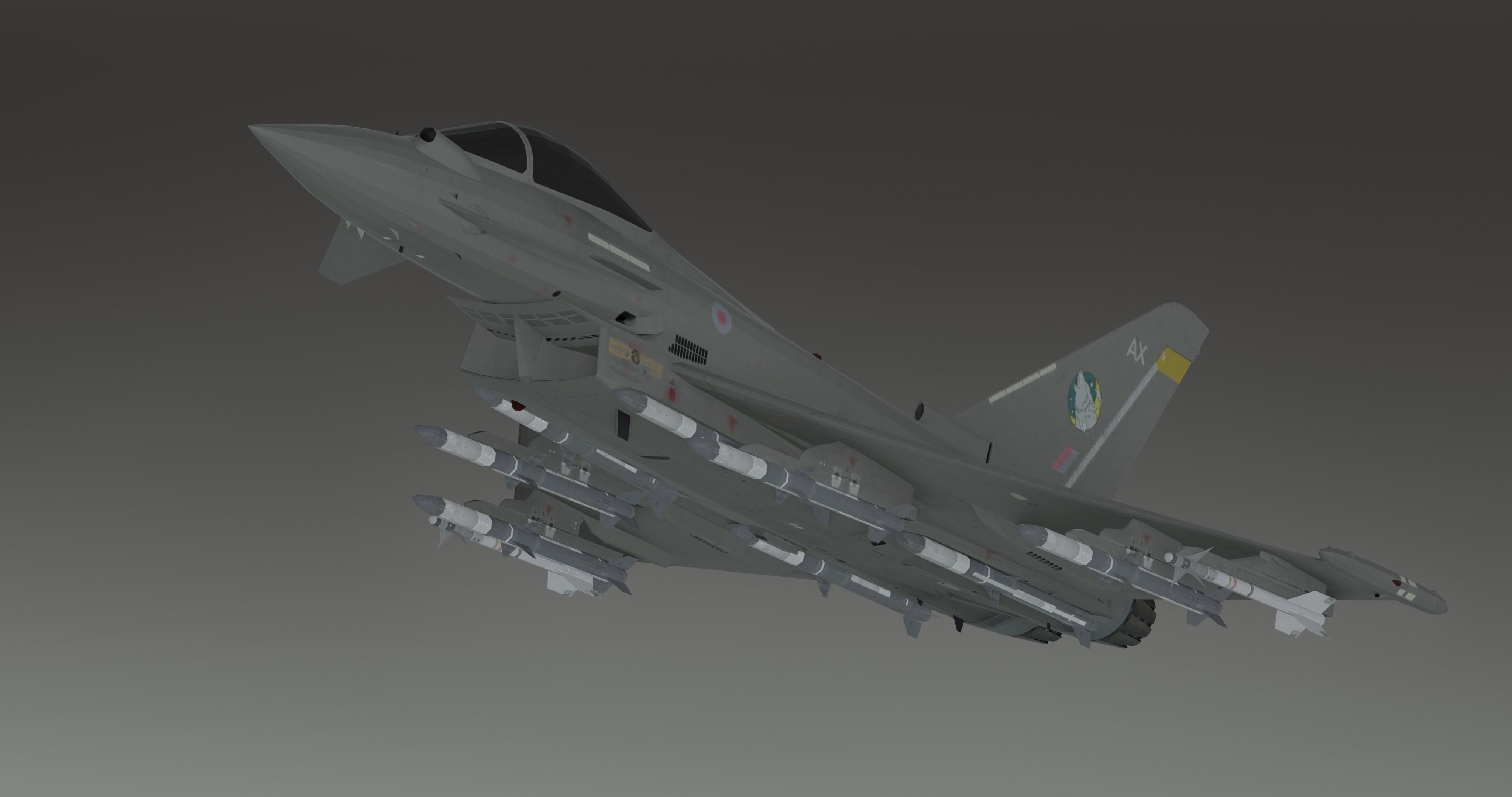 3D model Typhoon Fighter Jet - Photorealistic VR / AR / low-poly | CGTrader