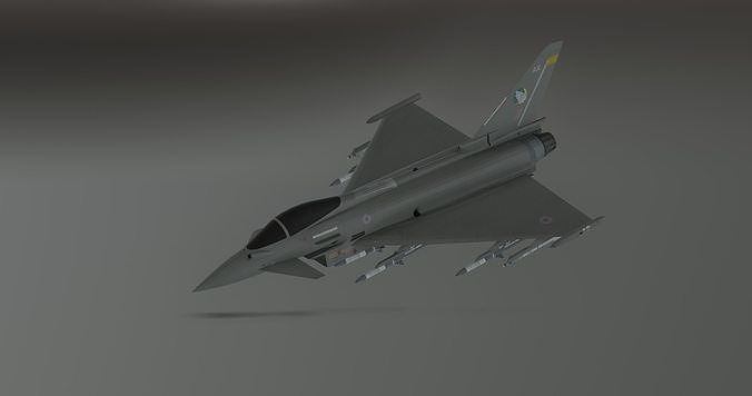 3D model Typhoon Fighter Jet - Photorealistic VR / AR / low-poly | CGTrader