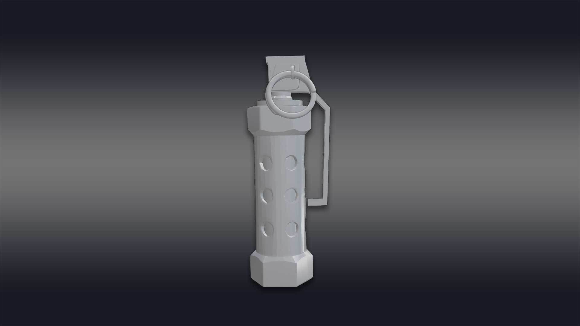 Stun Grenade - Military 3D model | CGTrader