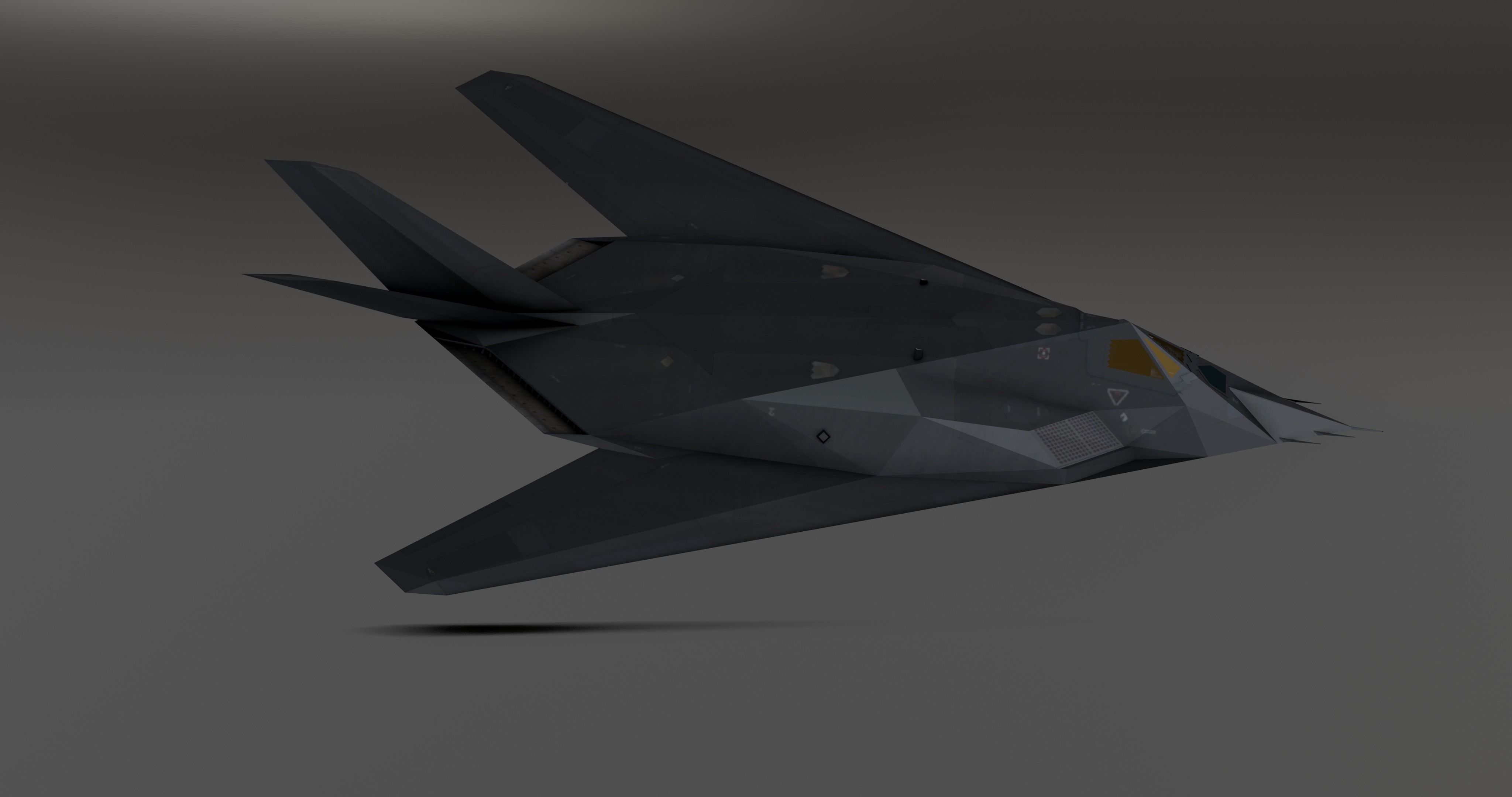 3D model F117 Nighthawk Stealth - Photorealistic Millitary Aircraft VR ...