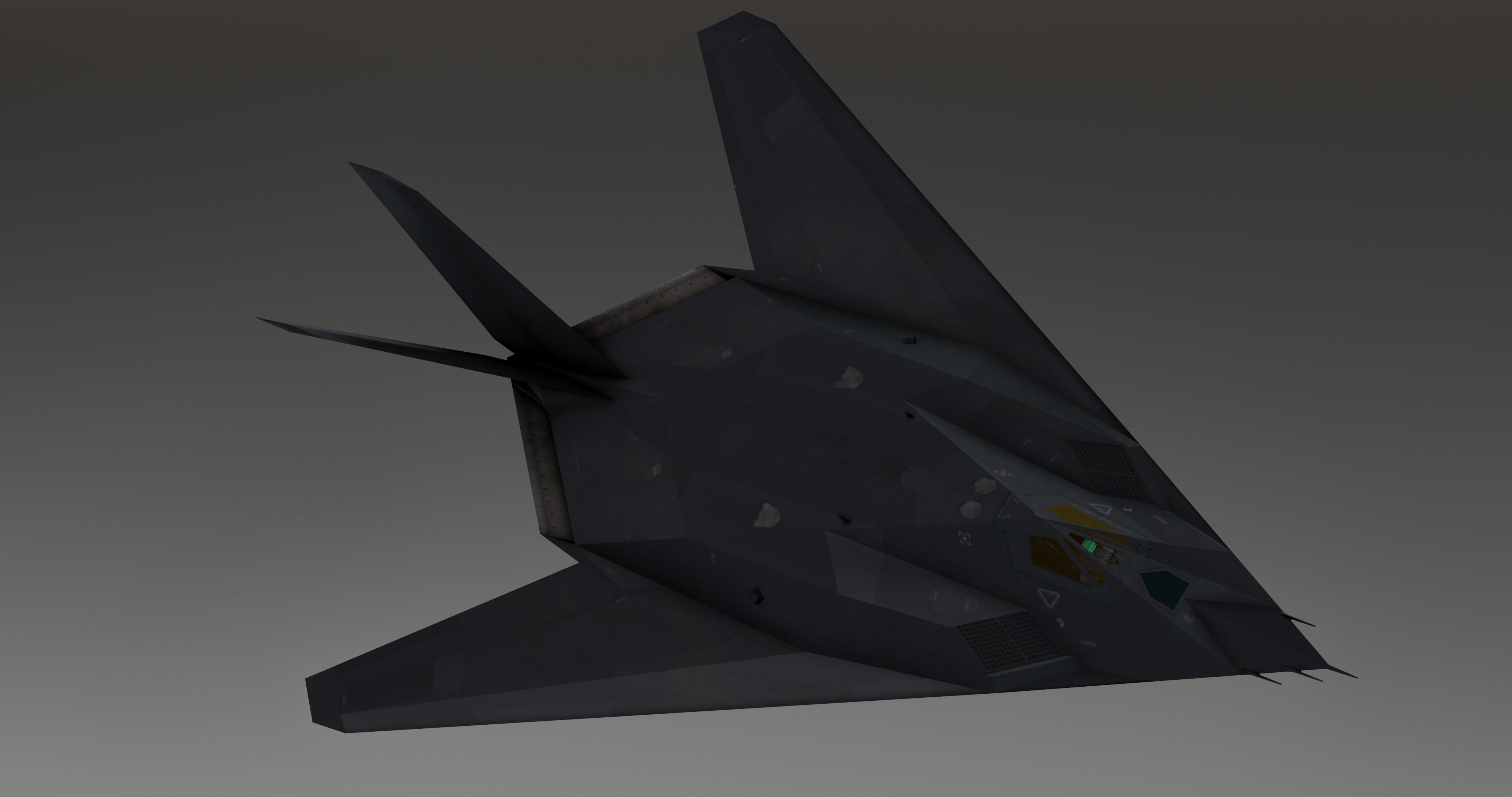 3D model F117 Nighthawk Stealth - Photorealistic Millitary Aircraft VR ...