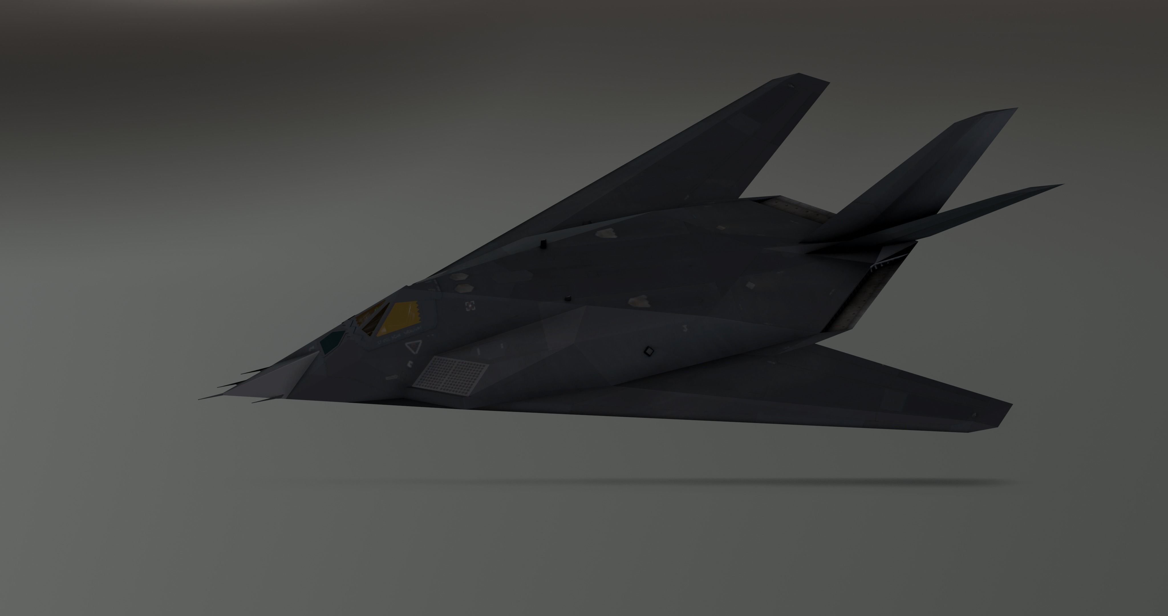 3D model F117 Nighthawk Stealth - Photorealistic Millitary Aircraft VR ...
