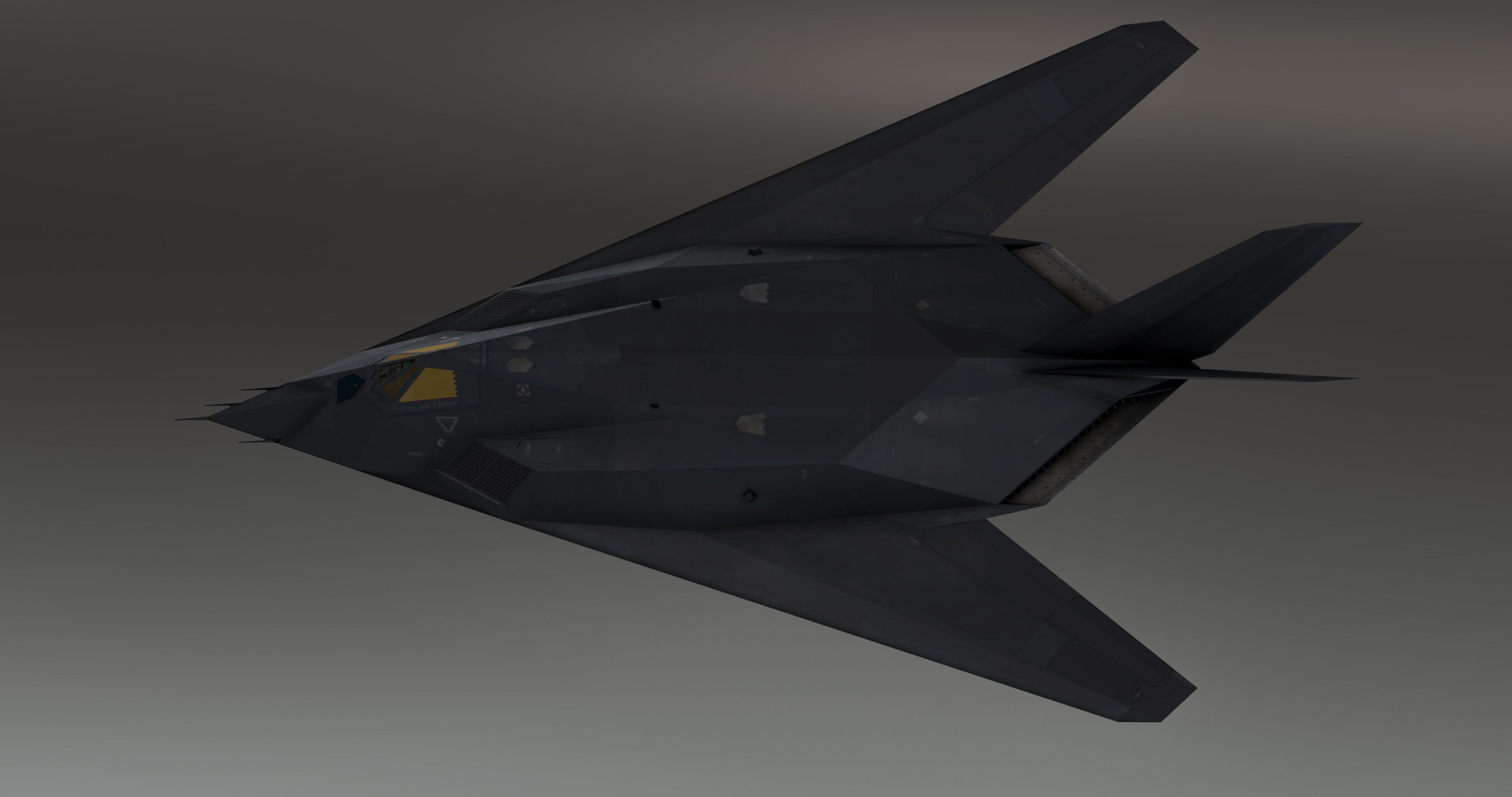 3D model F117 Nighthawk Stealth - Photorealistic Millitary Aircraft VR ...