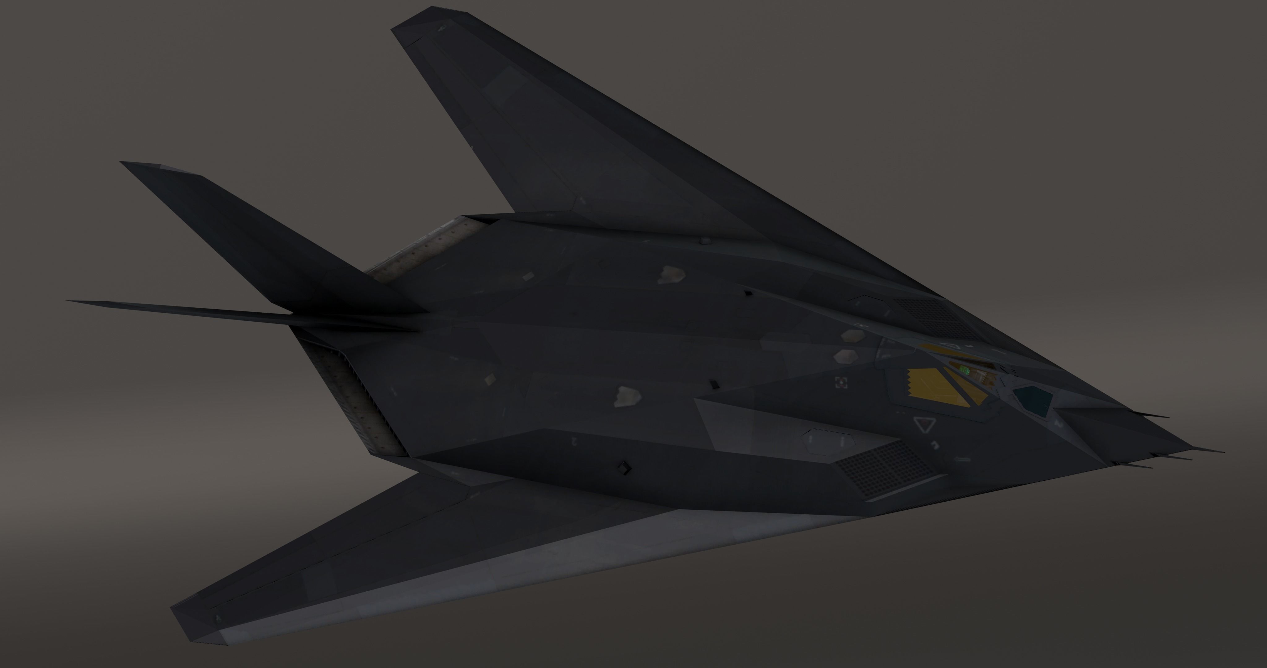 3D model F117 Nighthawk Stealth - Photorealistic Millitary Aircraft VR ...