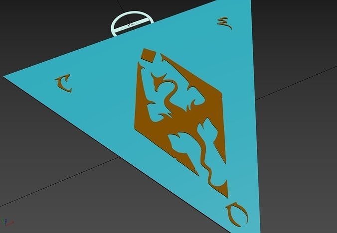 The Elder Scrolls III Morrowind Logo Keychain 3D model 3D printable ...
