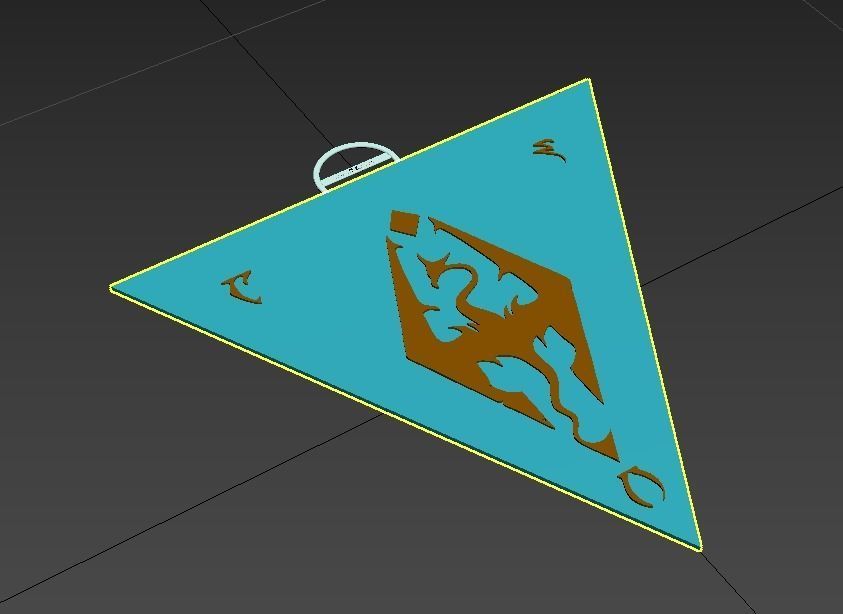 The Elder Scrolls III Morrowind Logo Keychain 3D model 3D printable ...