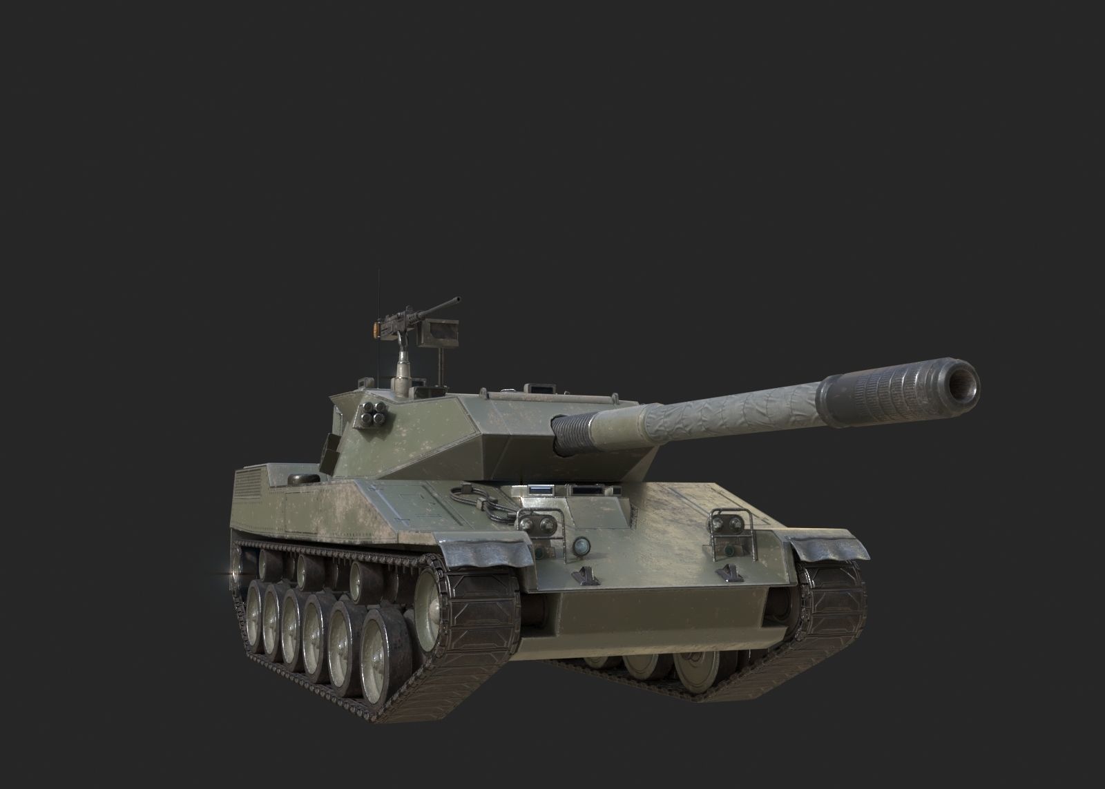 3D model 3 coatings of Thai Army Cadillac Stingray Light Tank VR / AR ...