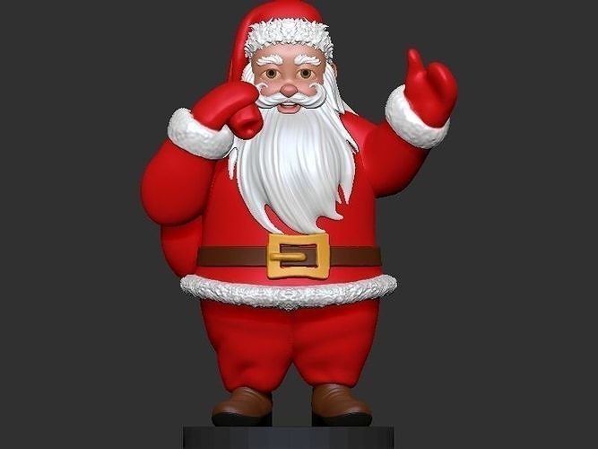 Santa Claus 3D model 3D printable | CGTrader
