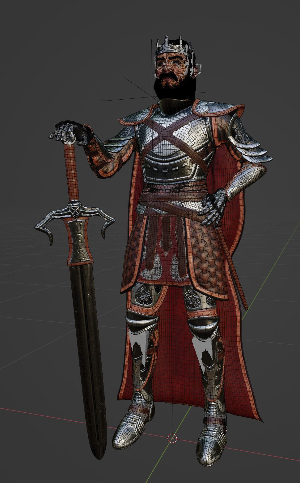 Old King Character 3D model | CGTrader