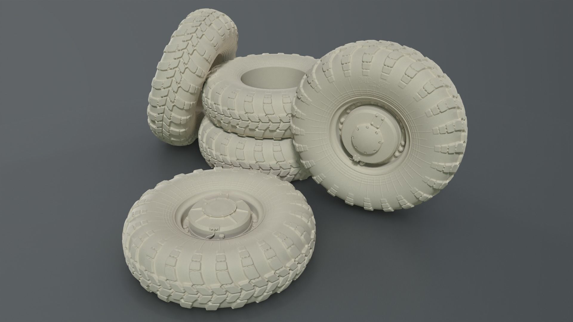 BTR-60P PA PB wheel and tire 13 00-18 3D print 3D model 3D printable ...