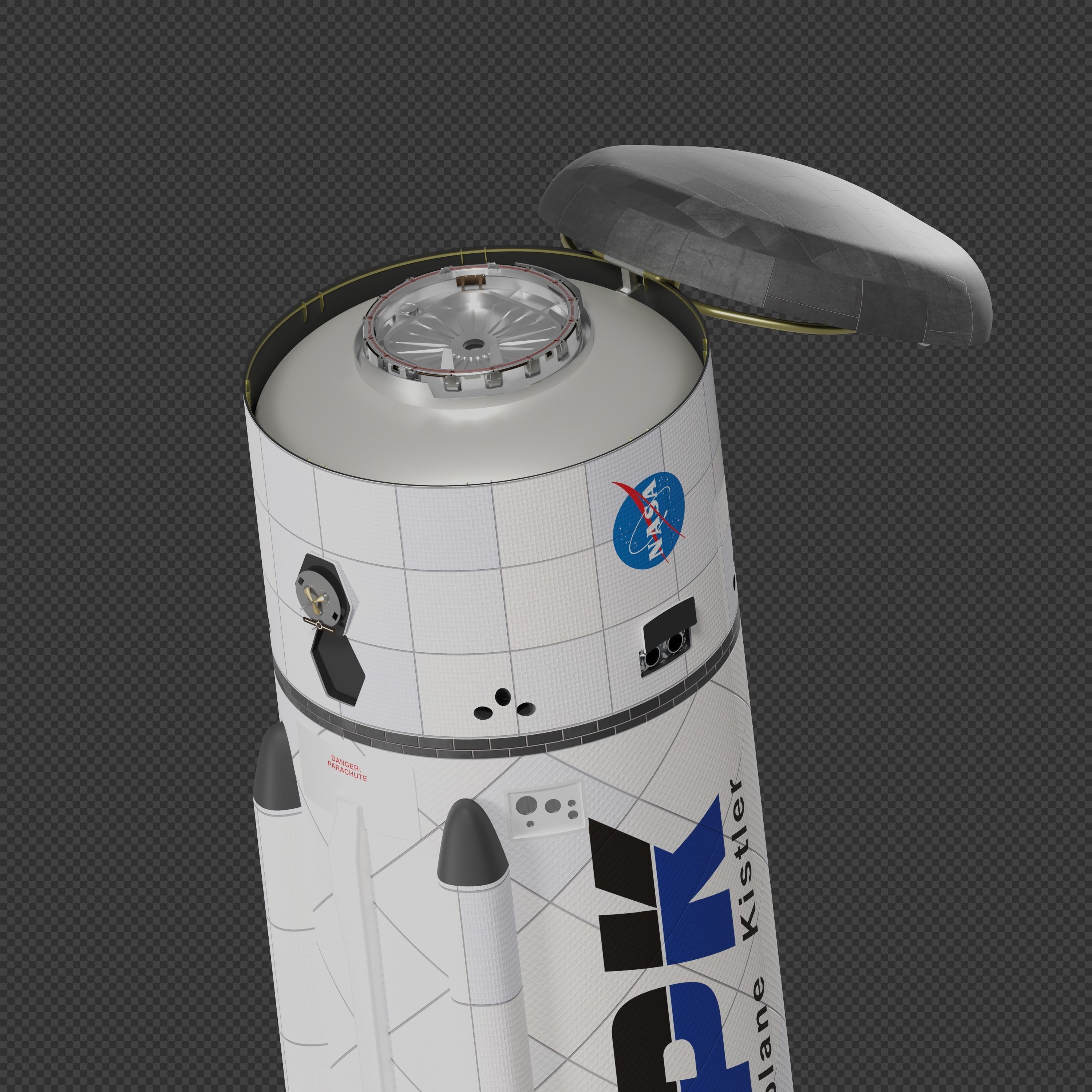 Kistler K-1 Rocket 3D model | CGTrader