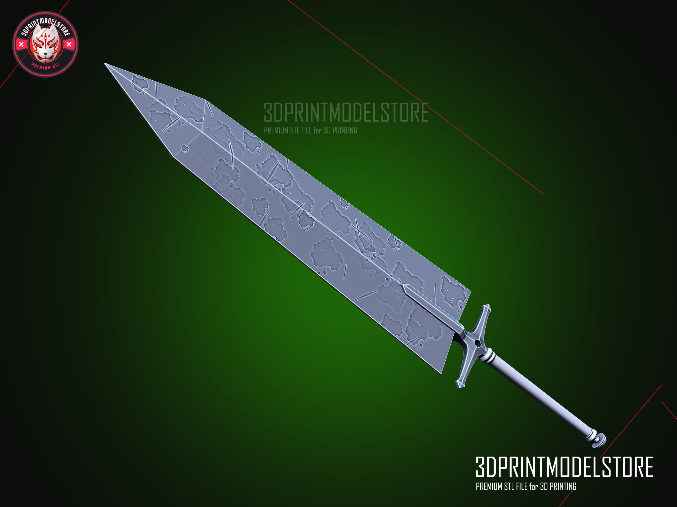 Asta Demon Slayer Sword - Black Clover Weapon Cosplay 3D model 3D ...