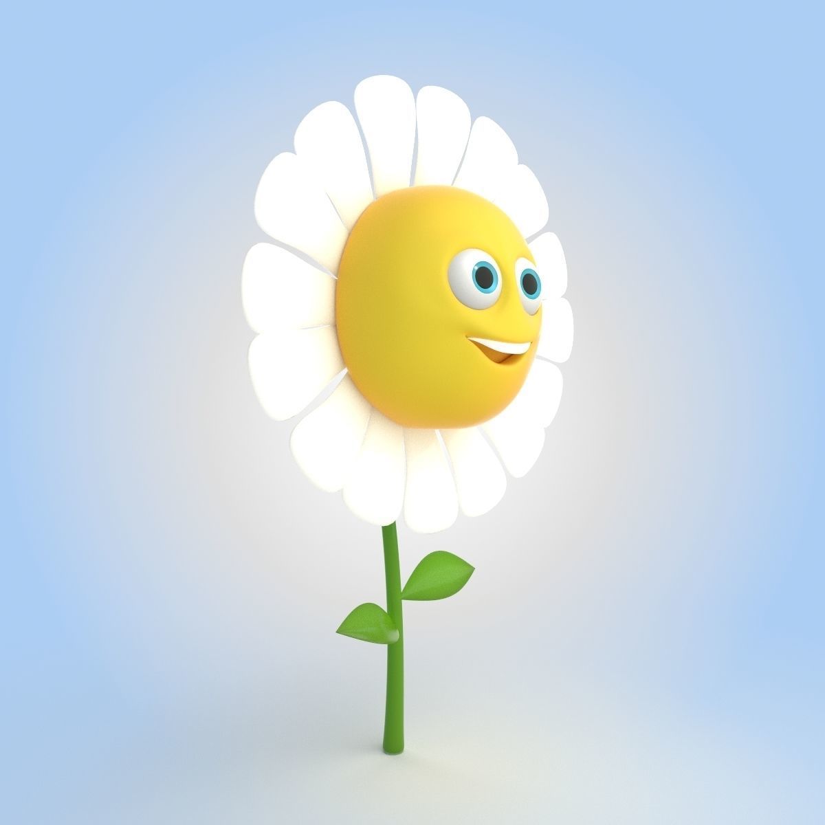 Daisy flower 3D model | CGTrader