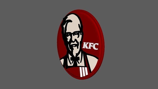 KFC 3D logo 3D model | CGTrader