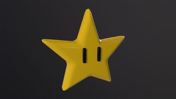 3D model Mario Star 3D Model VR / AR / low-poly | CGTrader