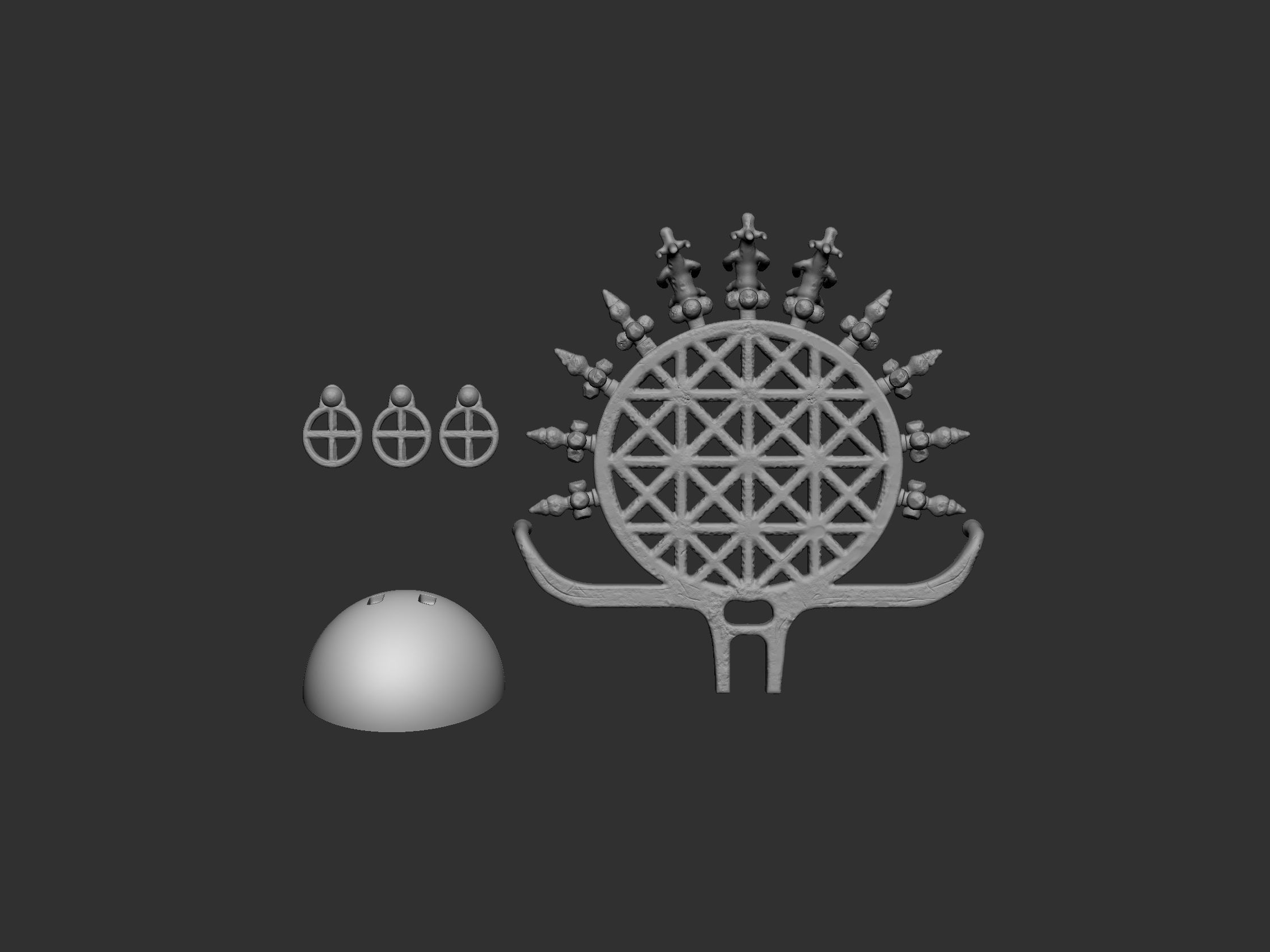 Hittite Sun Disc 3D model 3D printable | CGTrader