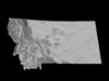 3D Topographical Map of Montana 3D model 3D printable | CGTrader