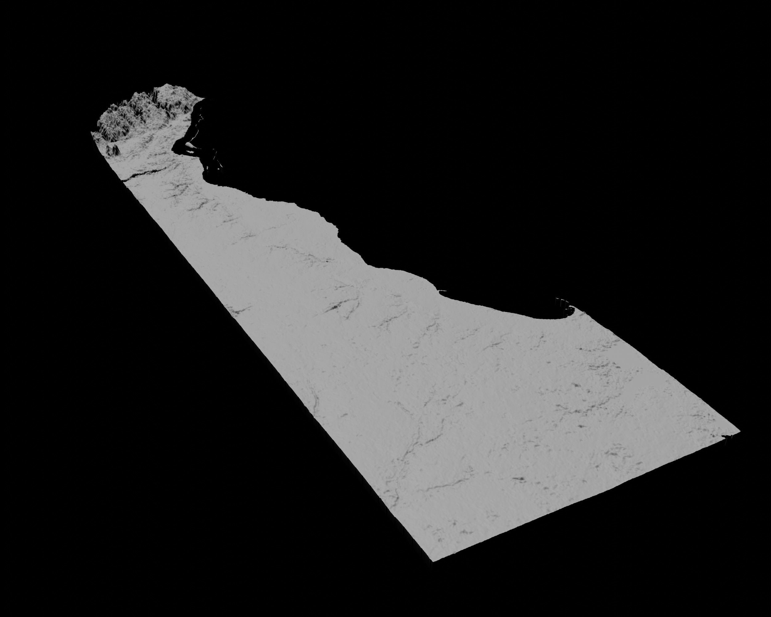 3D Topographical Map of Delaware 3D model 3D printable | CGTrader