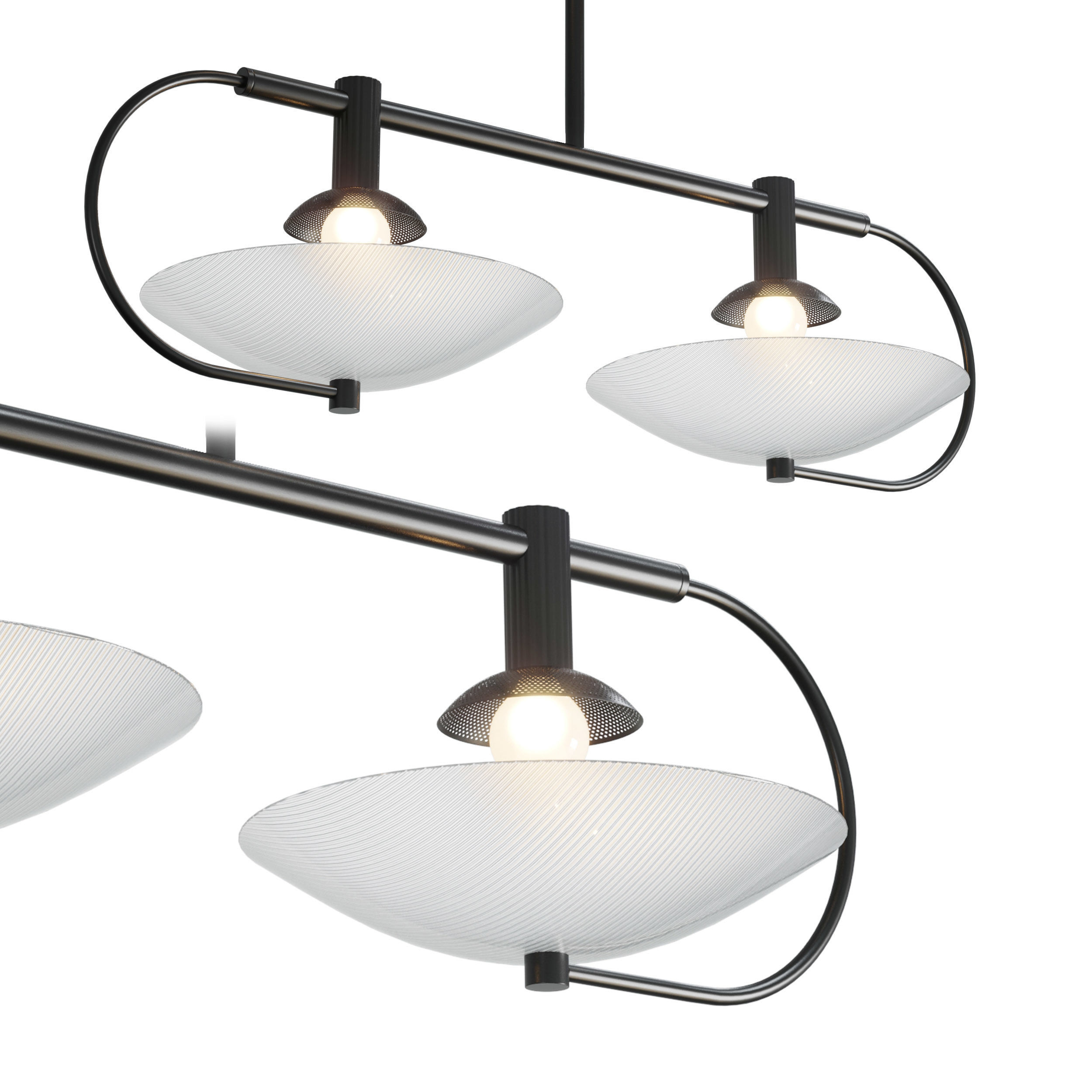 3D model Aperture Double Ceiling lamp VR / AR / low-poly | CGTrader