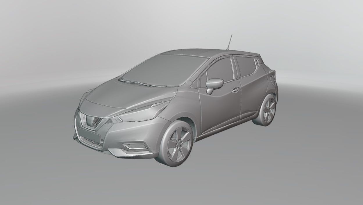 3D model Nissan micra VR / AR / low-poly | CGTrader