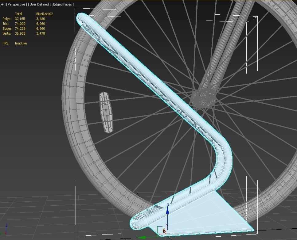 3D model Bike Rack M02 VR / AR / low-poly | CGTrader