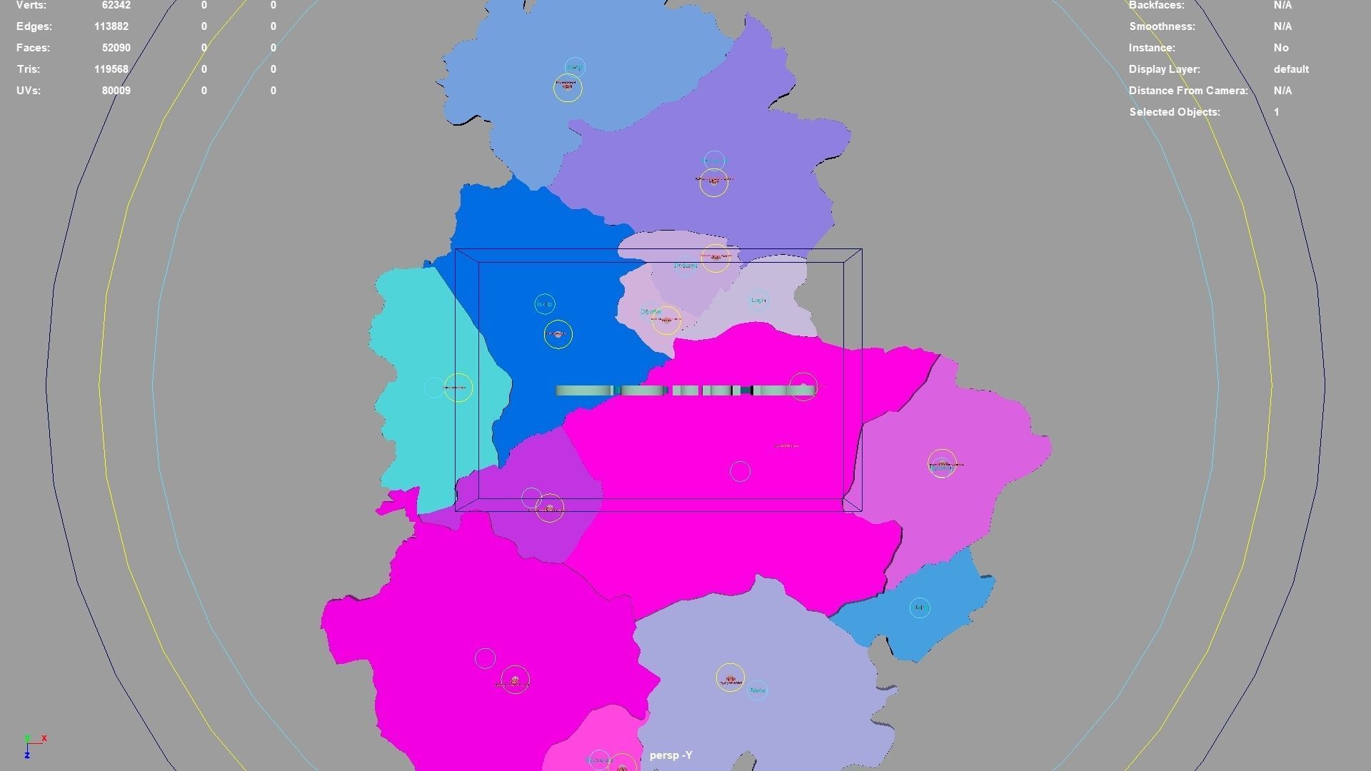 Corum Black Sea Region Turkey map region geography political 3D model ...